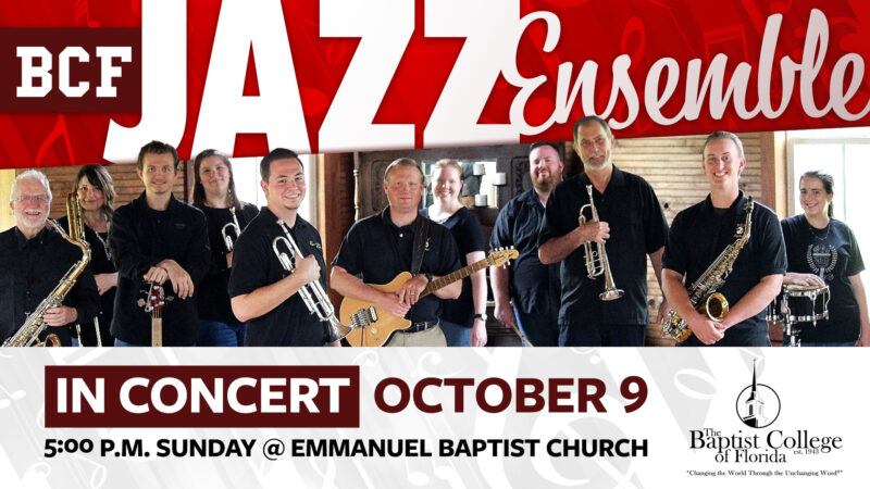 BCF Jazz Ensemble in Concert | October 9th - Emmanuel Baptist Church